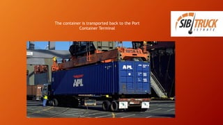 Container Transport Process Door to Door | PPSX