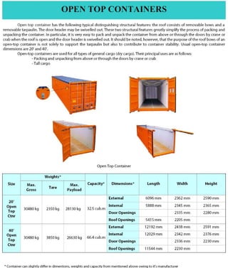 Container types &_specifications | PDF