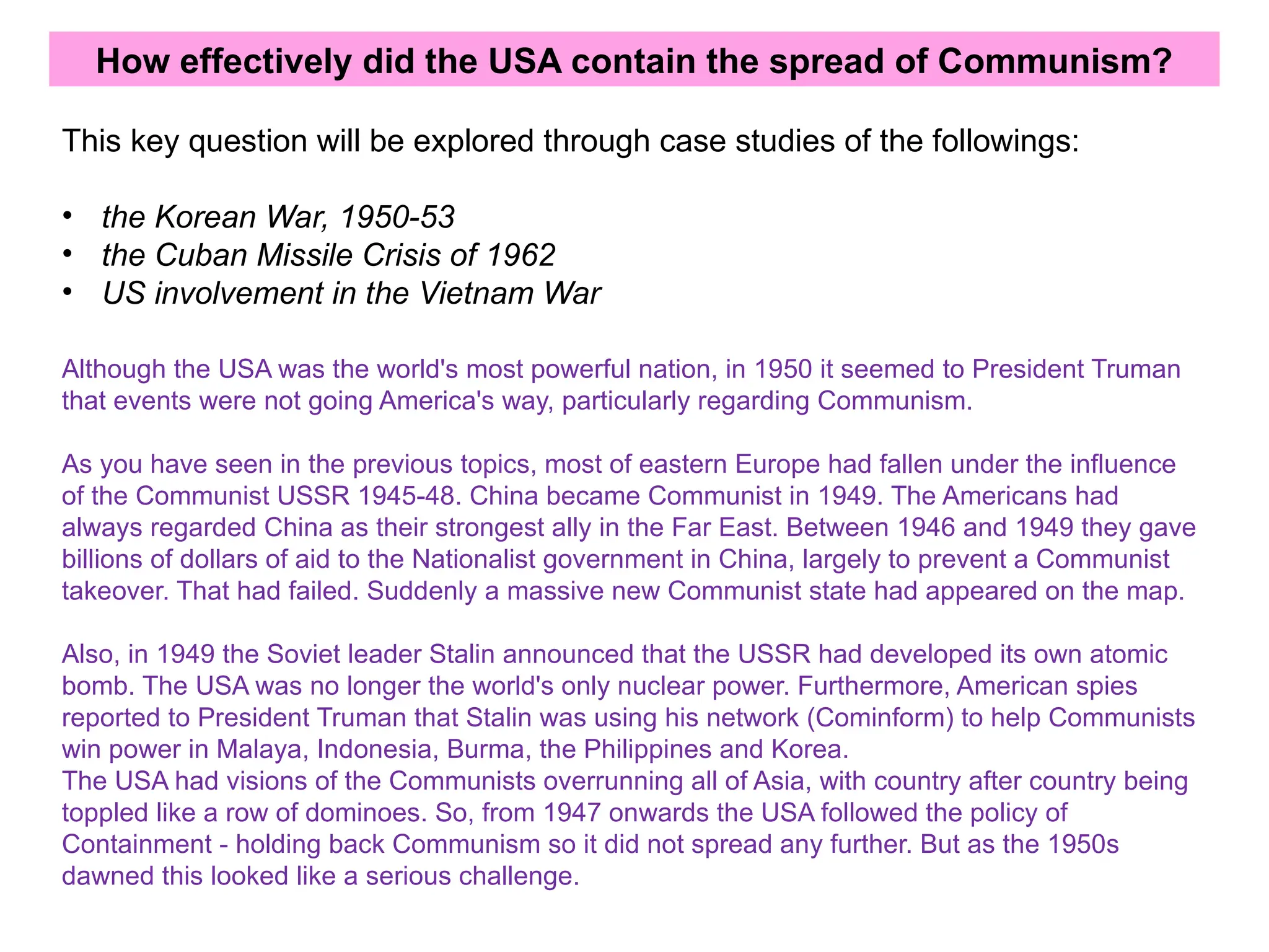 Was Containment successful;thecoldwar-PPT.pptx