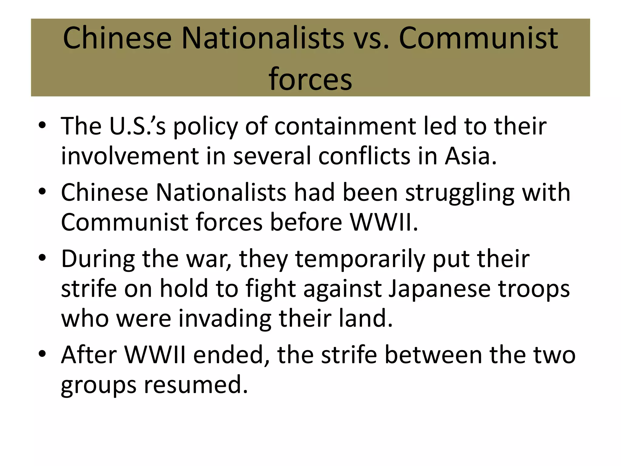 Containment & The Korean War | PPTX