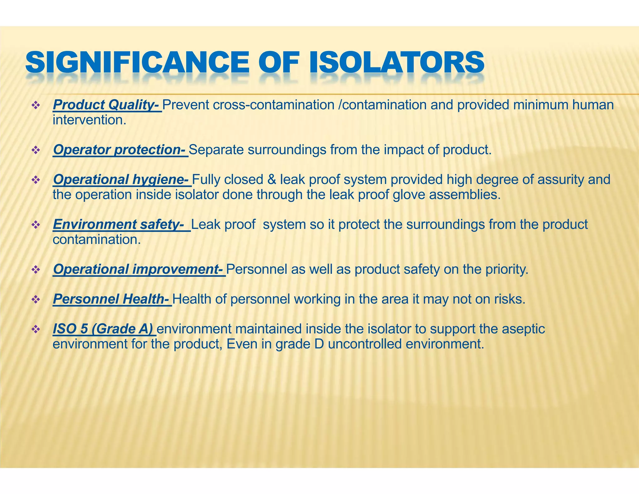 Containments - (Isolator & RABS) | PDF