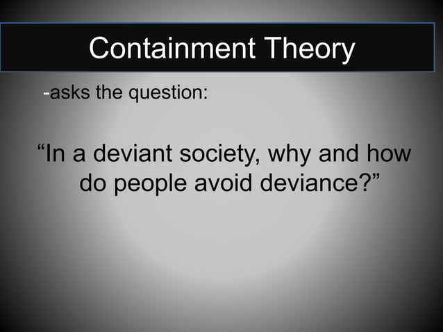 Containment theory | PPT