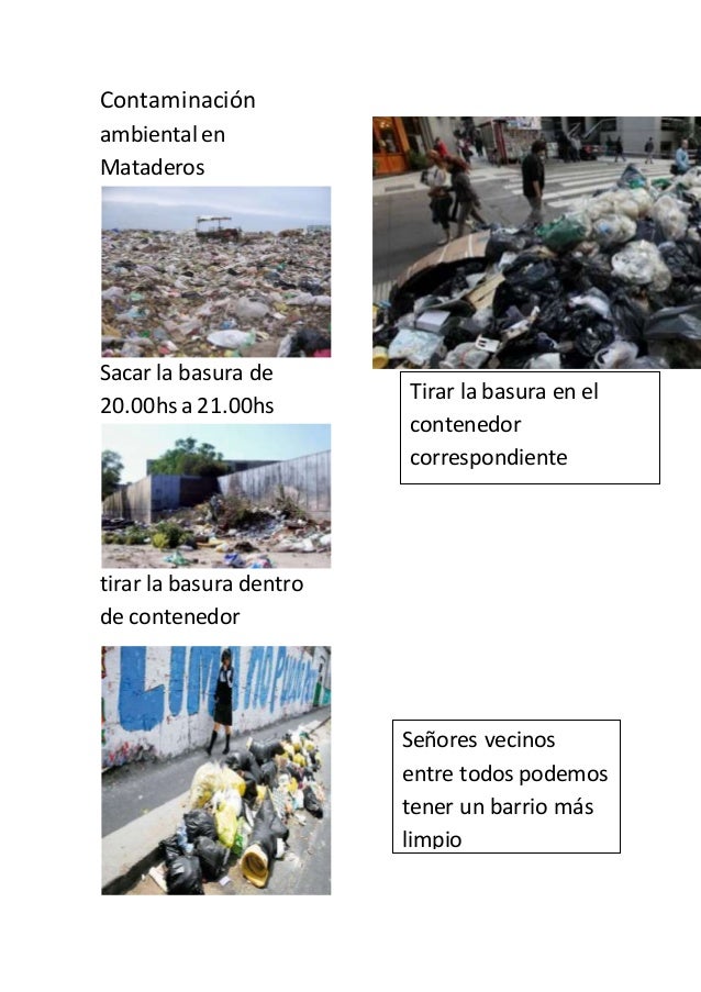 Contaminación ambiental en Mataderos Contaminación ambiental en Mataderos