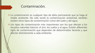 Contaminación ambiental practica | PPTX