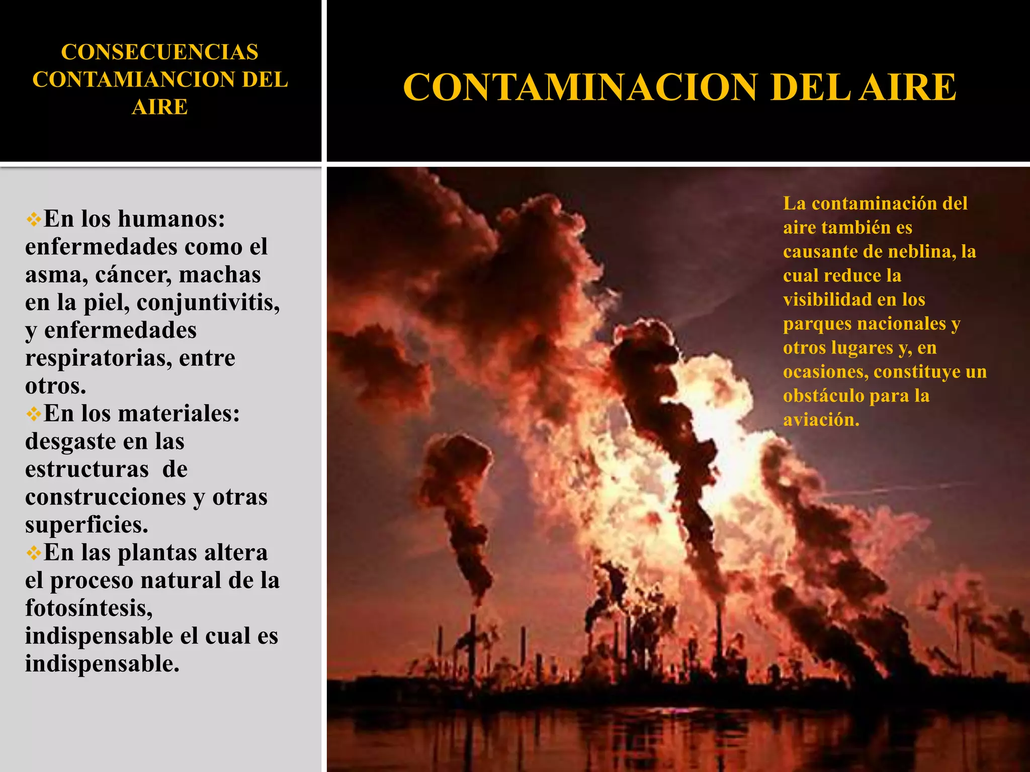Contaminación del agua y del aire | PPTX | Indoor Environmental Quality ...