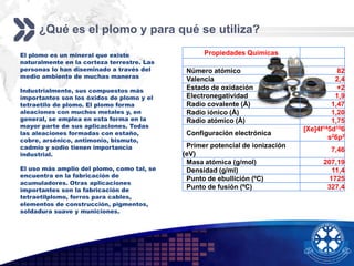 Contaminación Por Plomo | PPTX