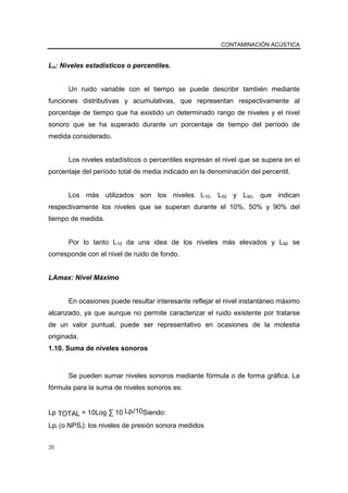 Contaminacion acustica | PDF