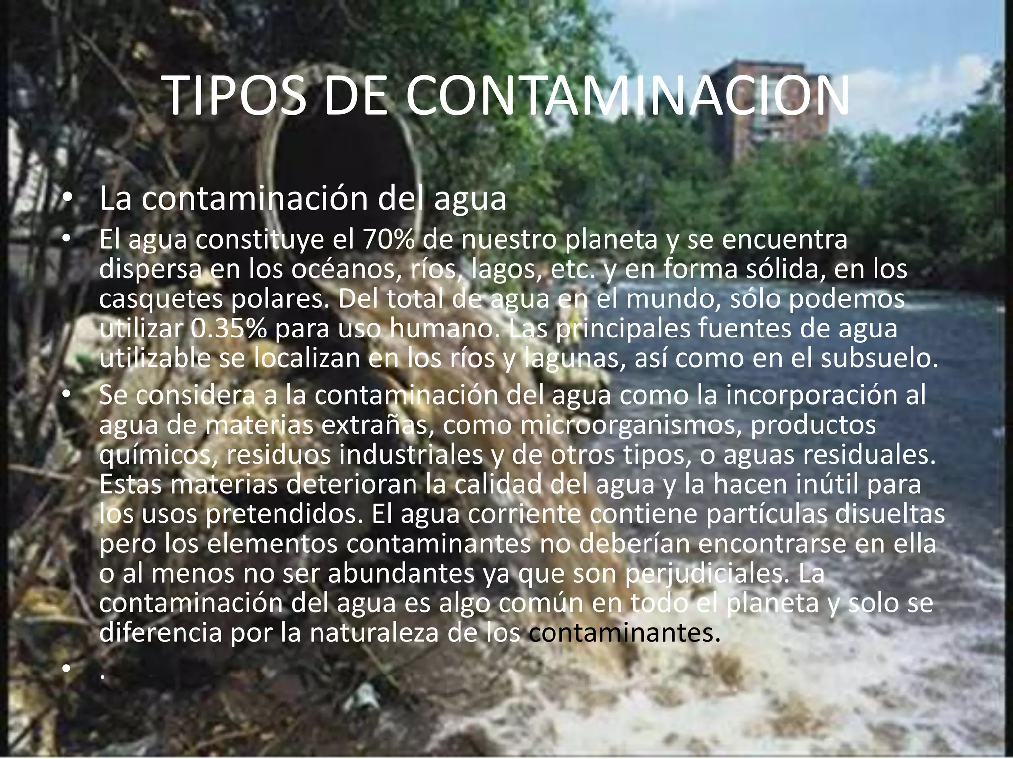 Contaminacion Ambiental | PPT