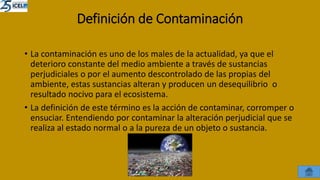 Contaminacion ambiental | PPTX