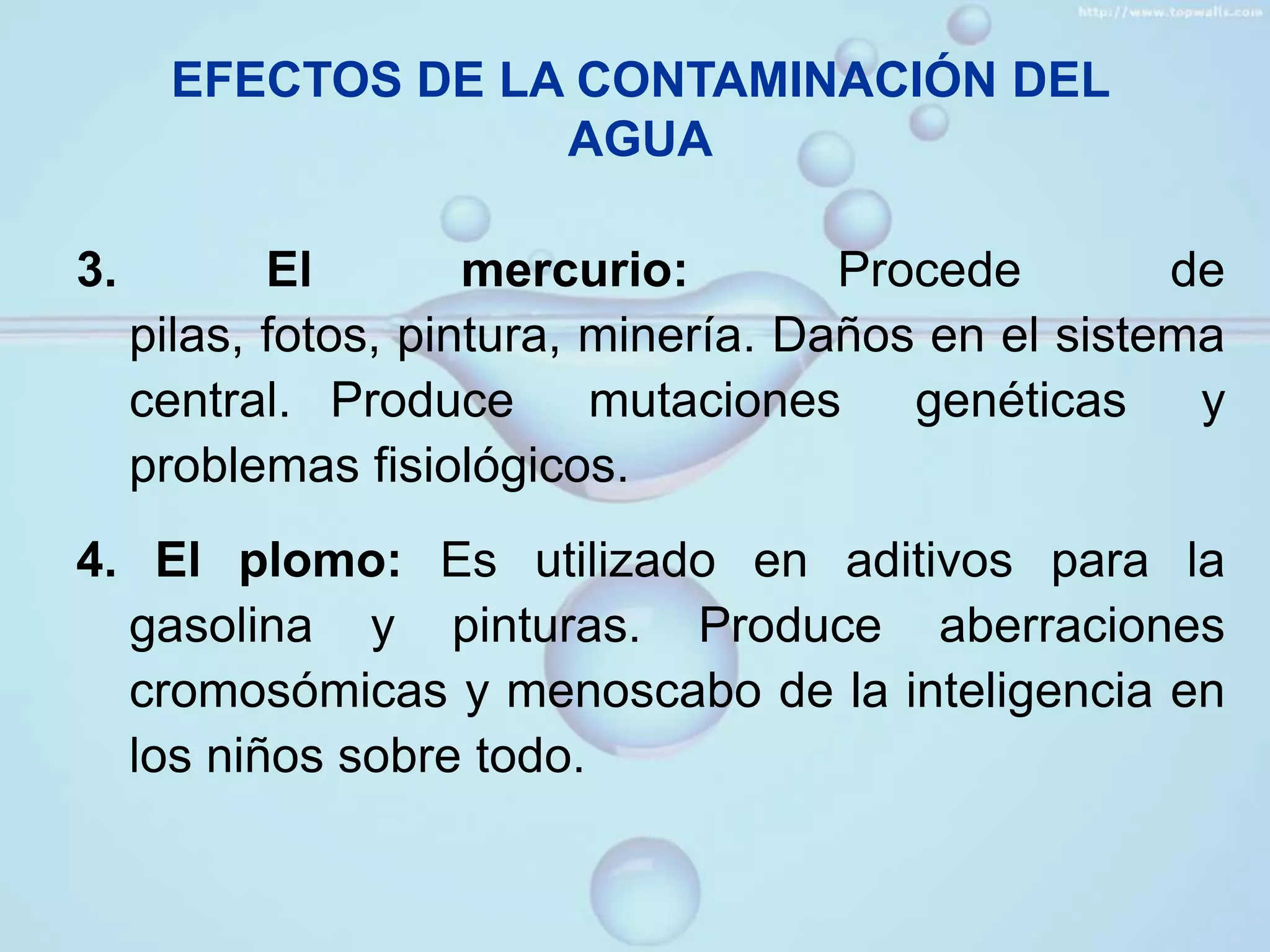Contaminacion del agua | PPT