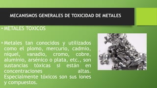 Contaminacion por elementos y compuestos metalicos | PPTX