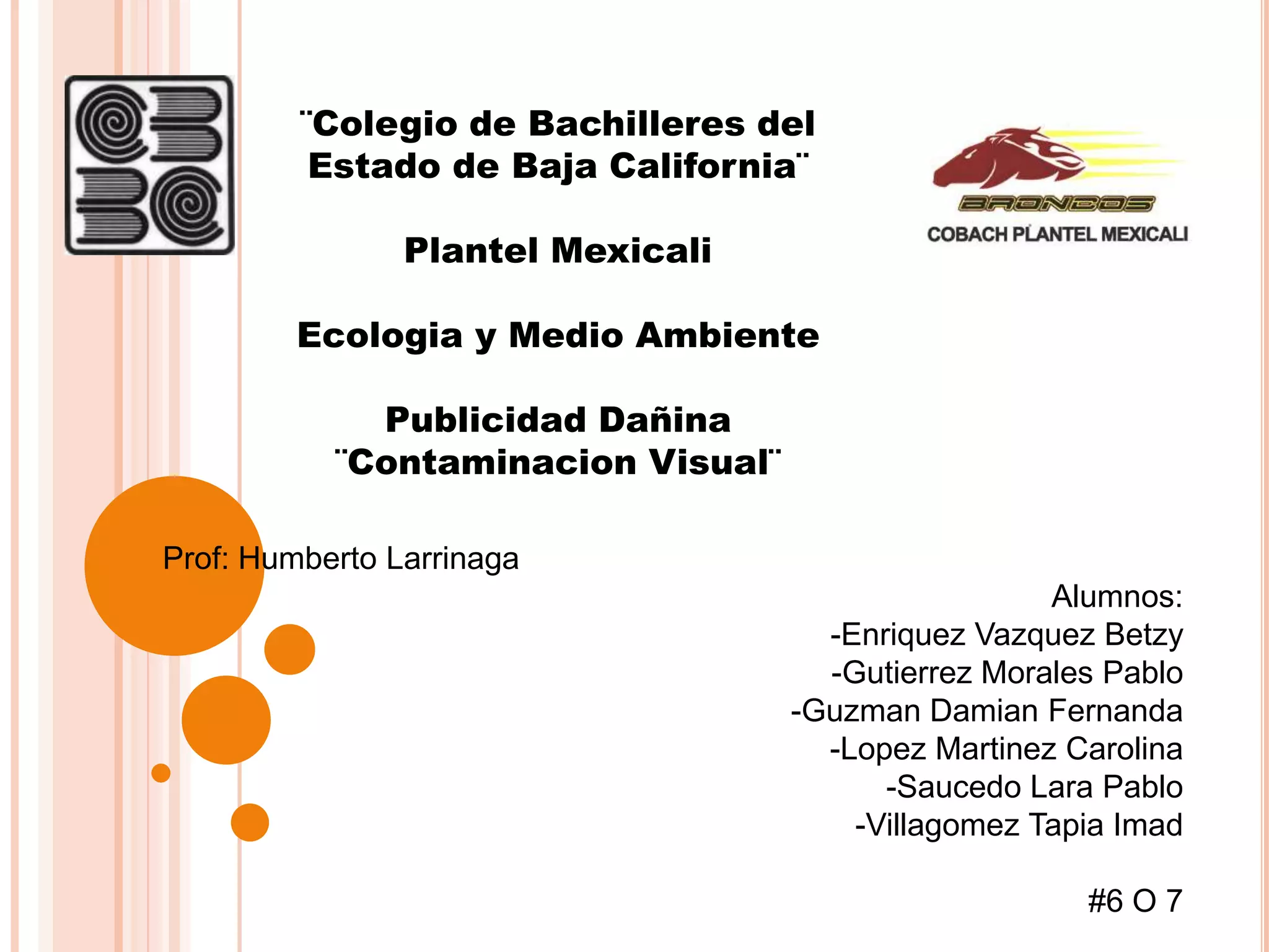 Contaminacion visual | PPT