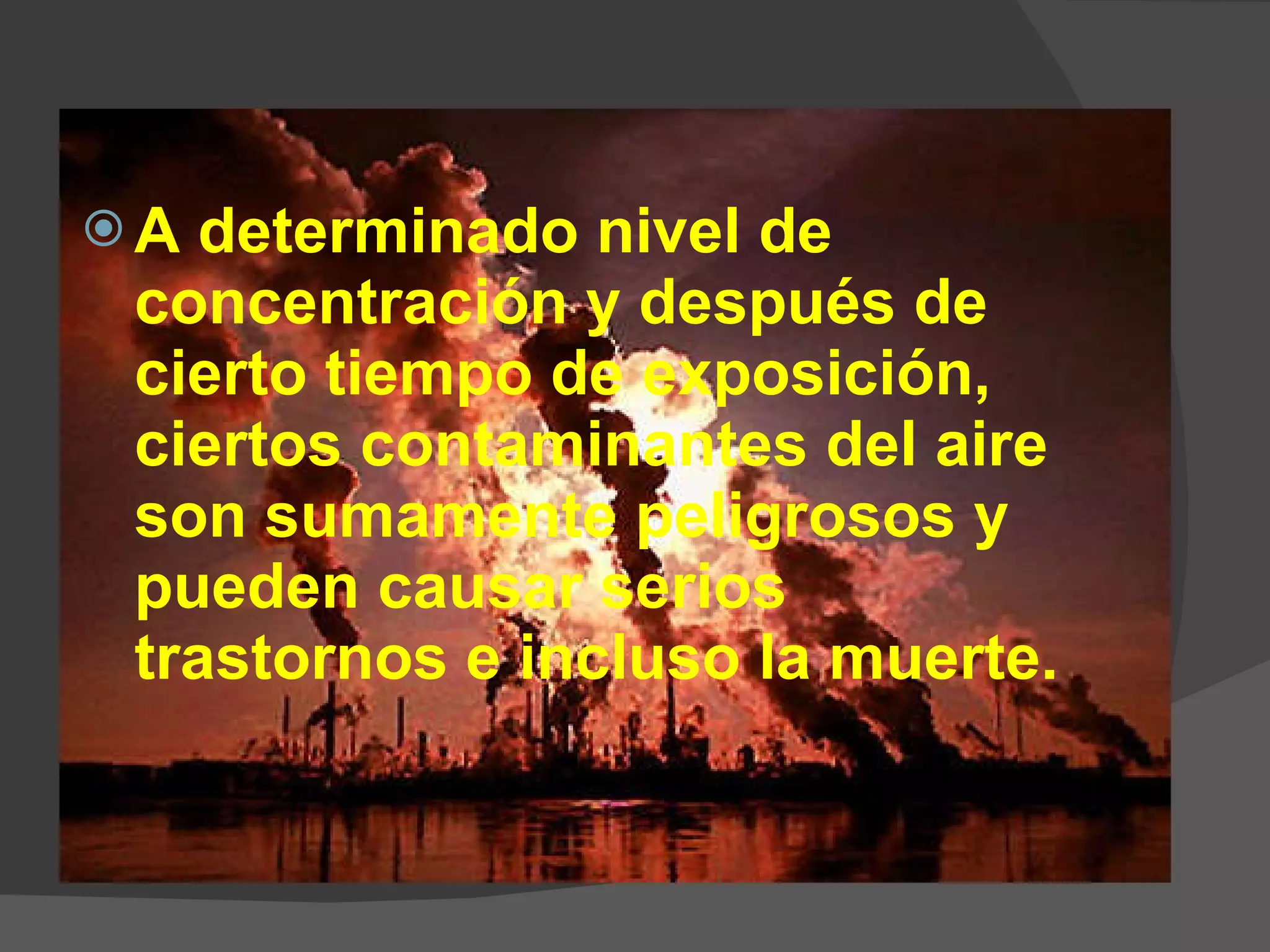 Contaminantes del aire | PPT