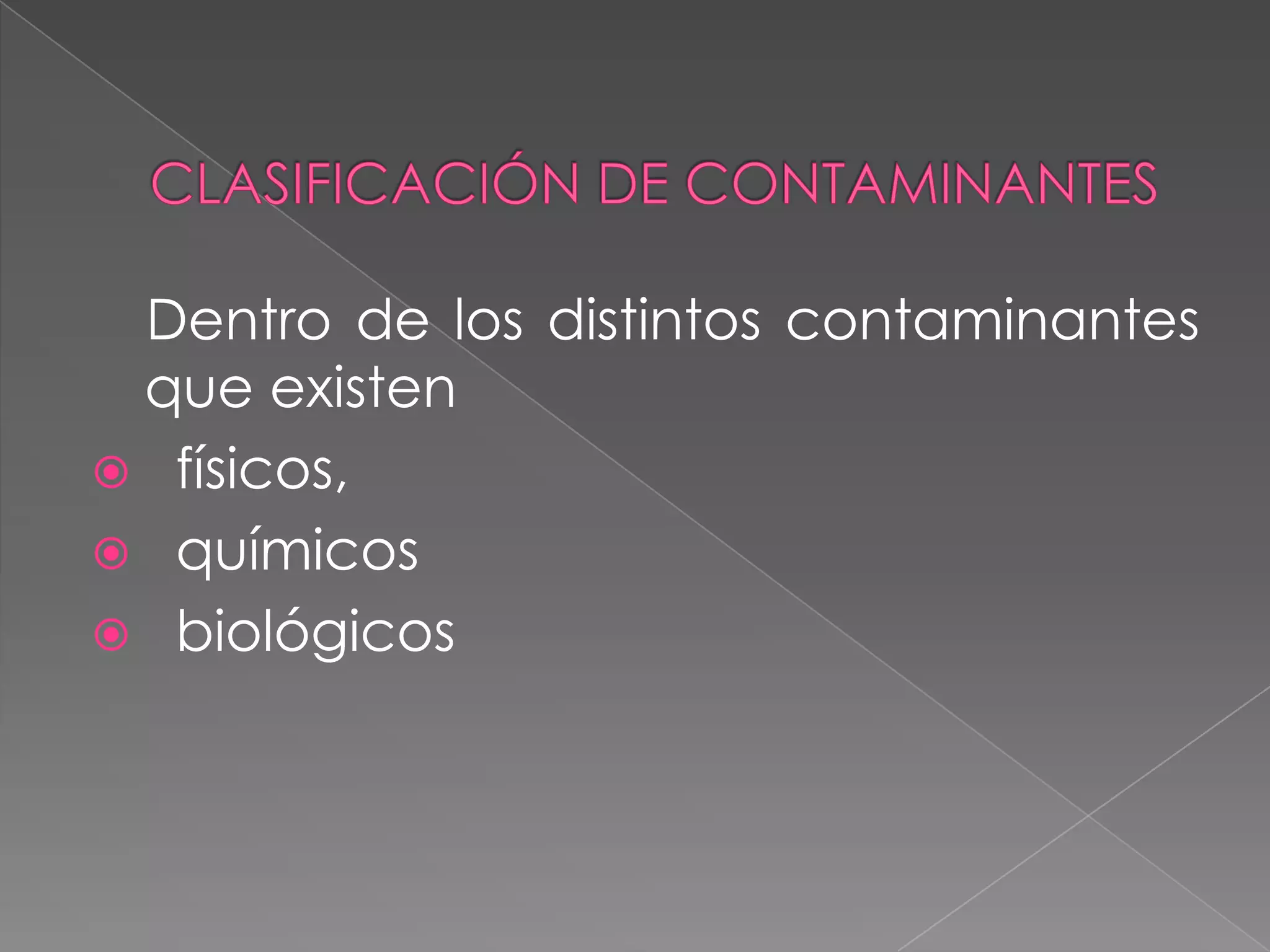 Contaminantes QuíMicos | PPTX