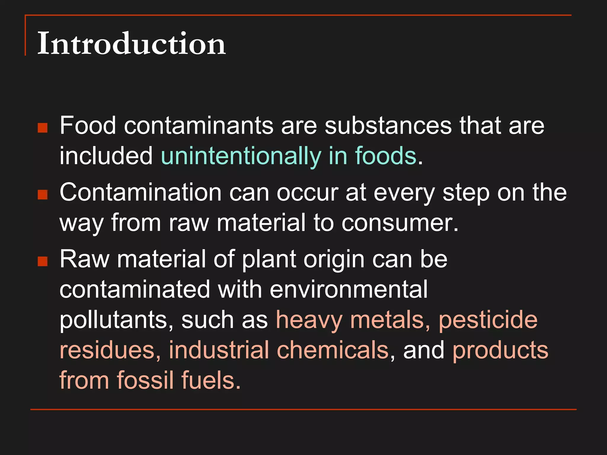 Contaminants | PPTX