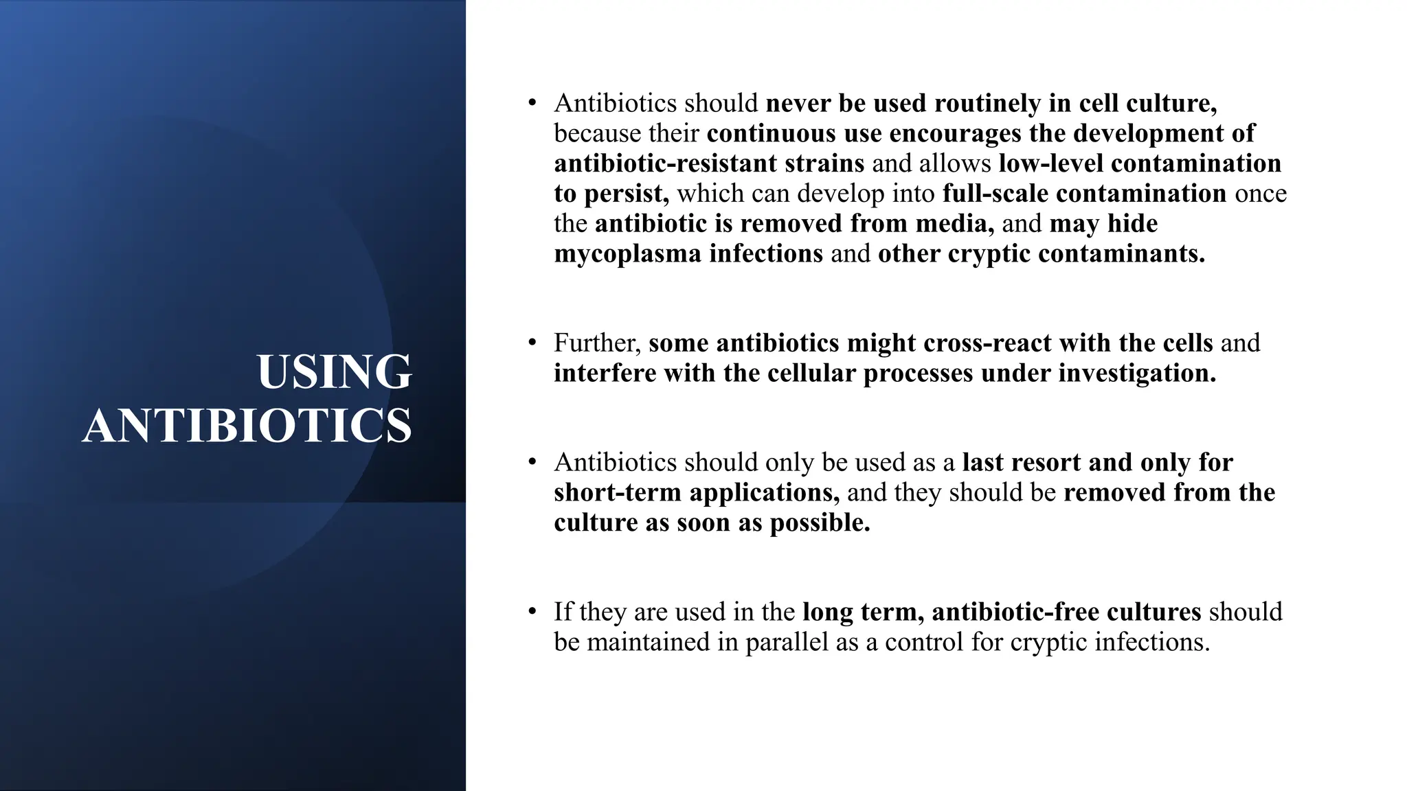 CONTAMINANTS IN CELL CULTURE & PRECAUTIONS.pptx