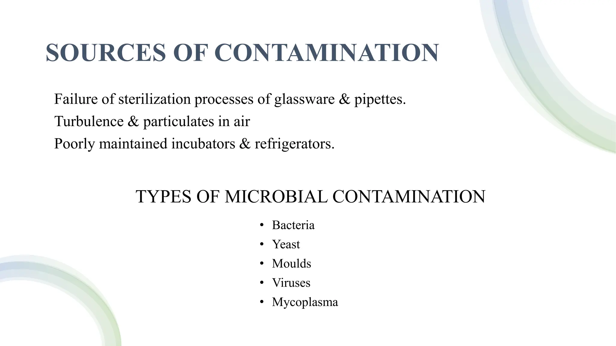 CONTAMINANTS IN CELL CULTURE & PRECAUTIONS.pptx
