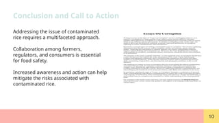 Contaminated Rice for environment Zahra Mh | PPT