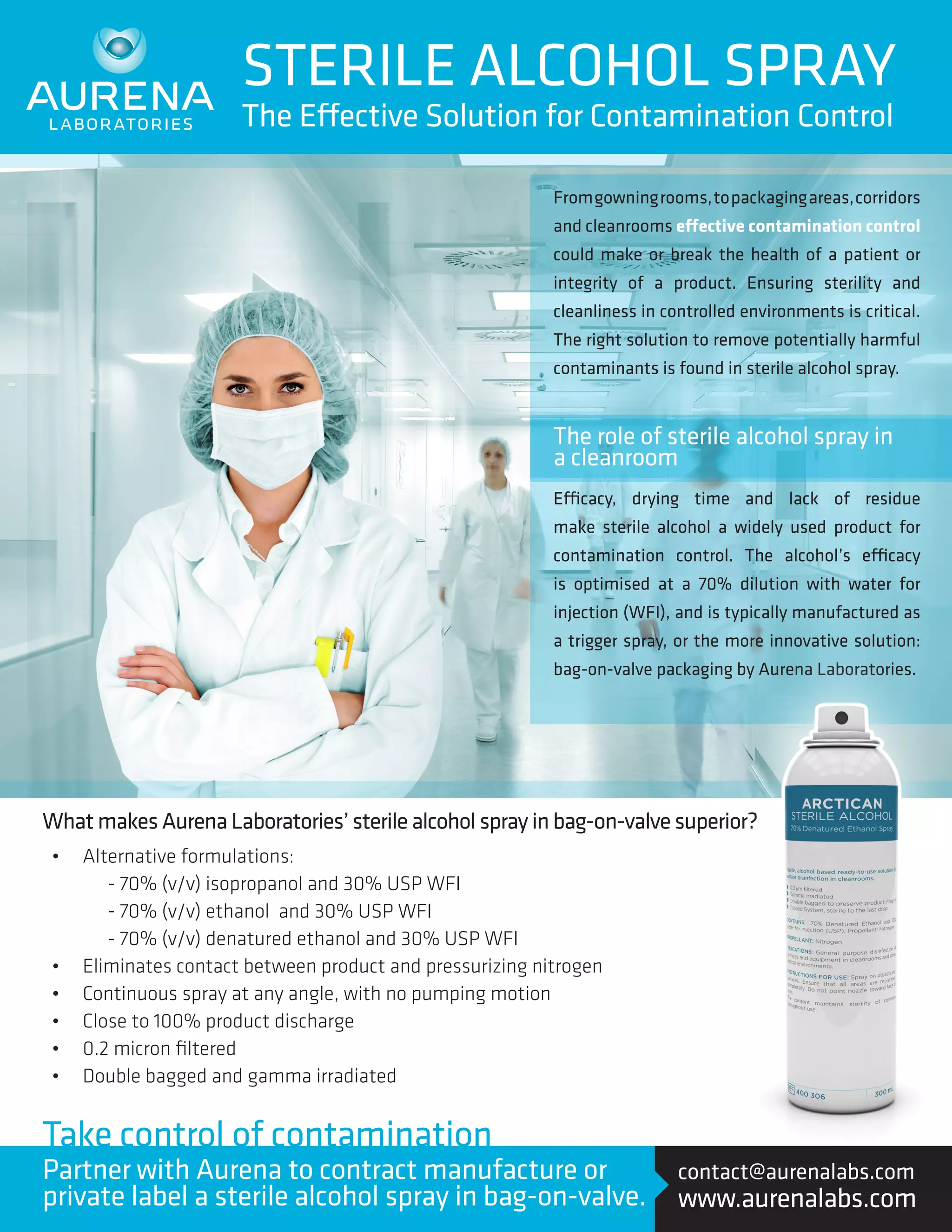 Sterile Alcohol Spray in Bag-On-Valve | PDF