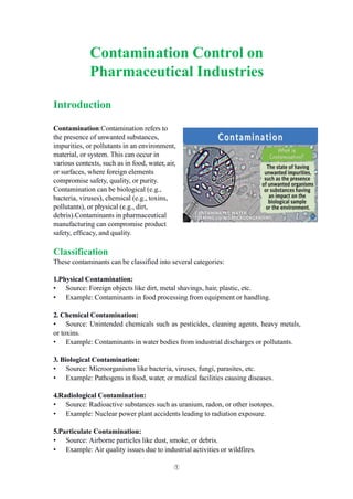 Contamination Control on Pharmaceutical Industries . pdf | PDF