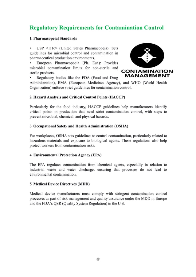 Contamination Control on Pharmaceutical Industries . pdf | PDF