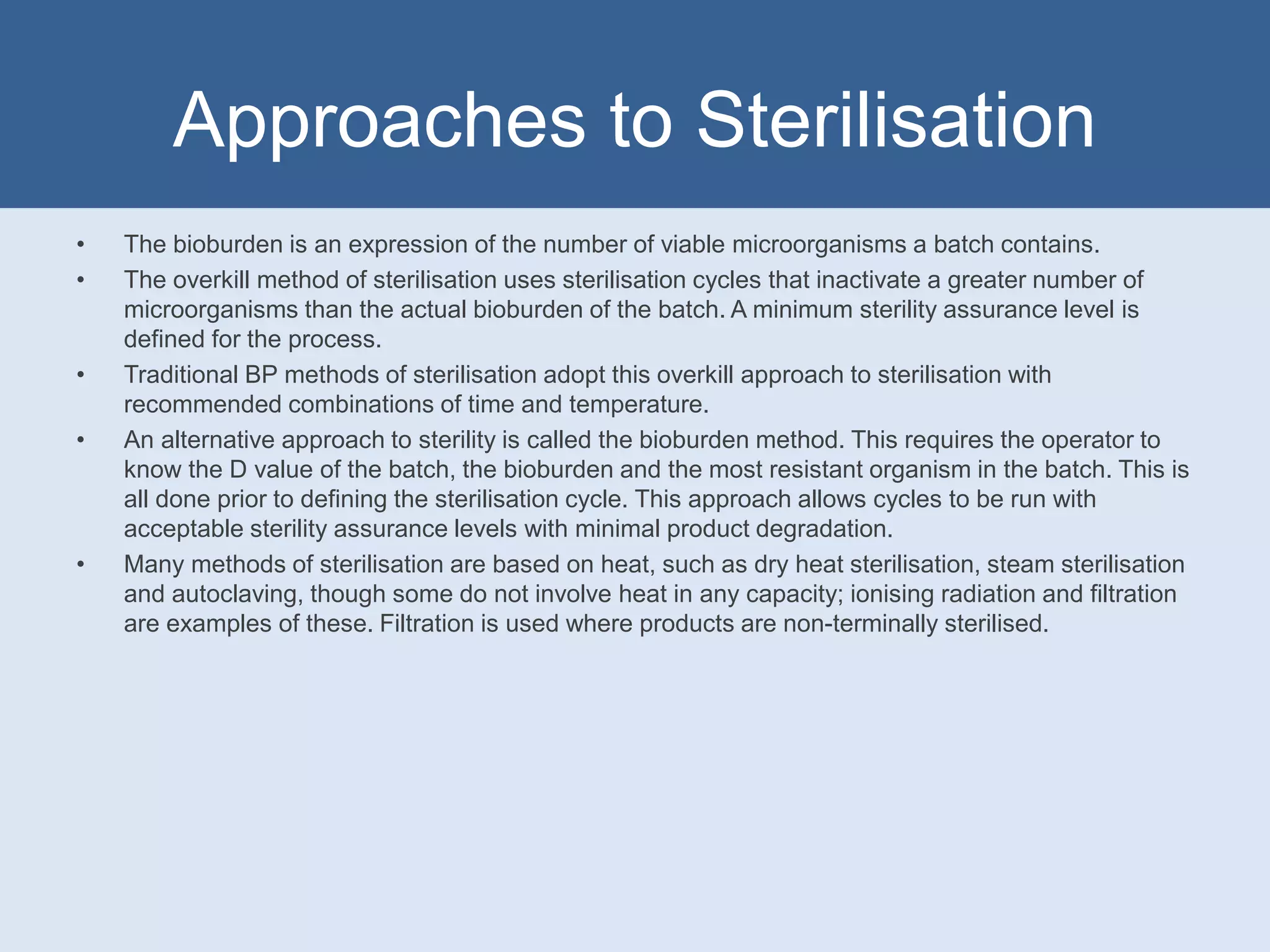 Contamination control and sterile manufacturing | PPTX