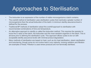 Contamination control and sterile manufacturing | PPTX