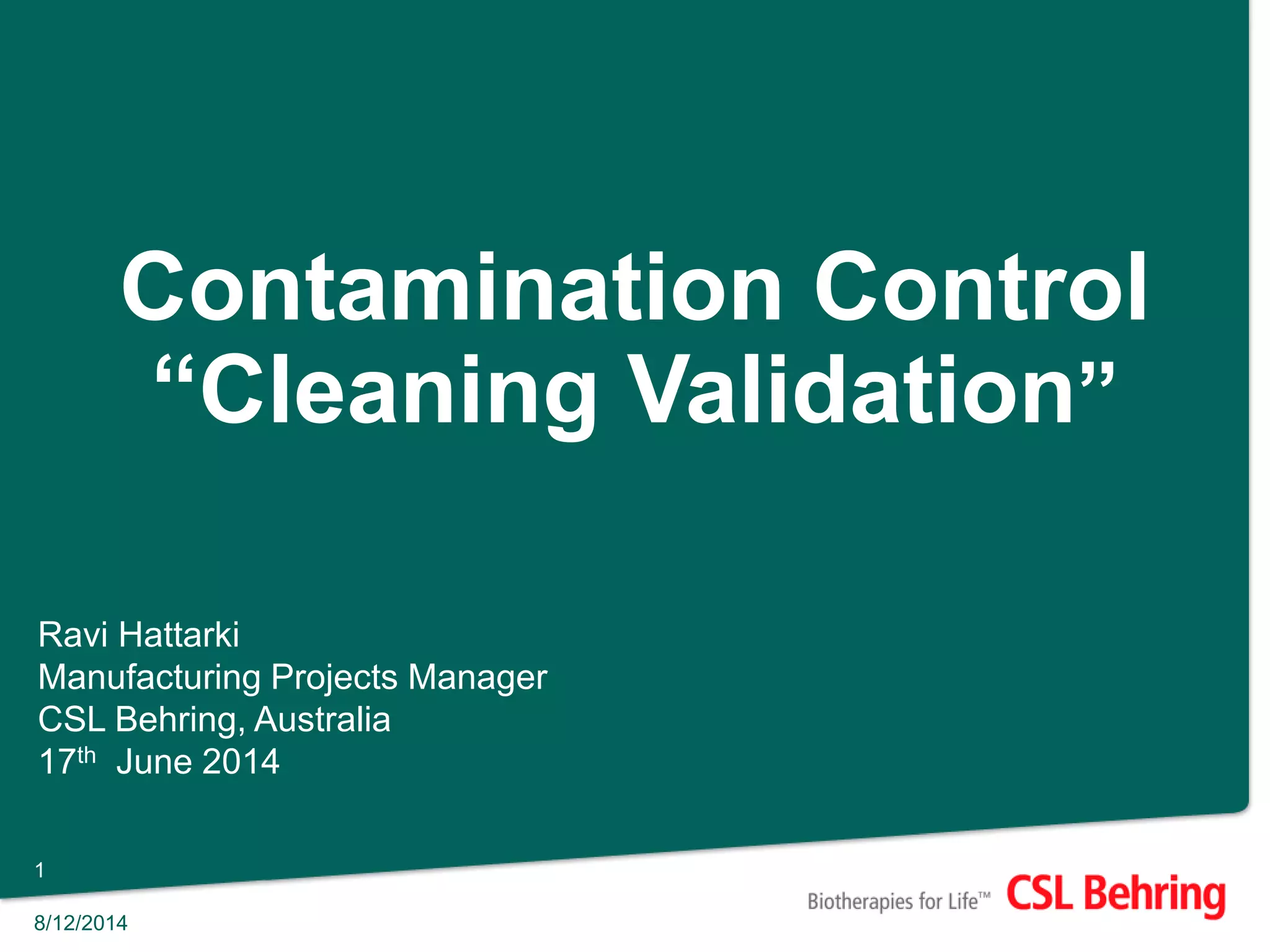Contamination Control Cleaning Validation.pdf