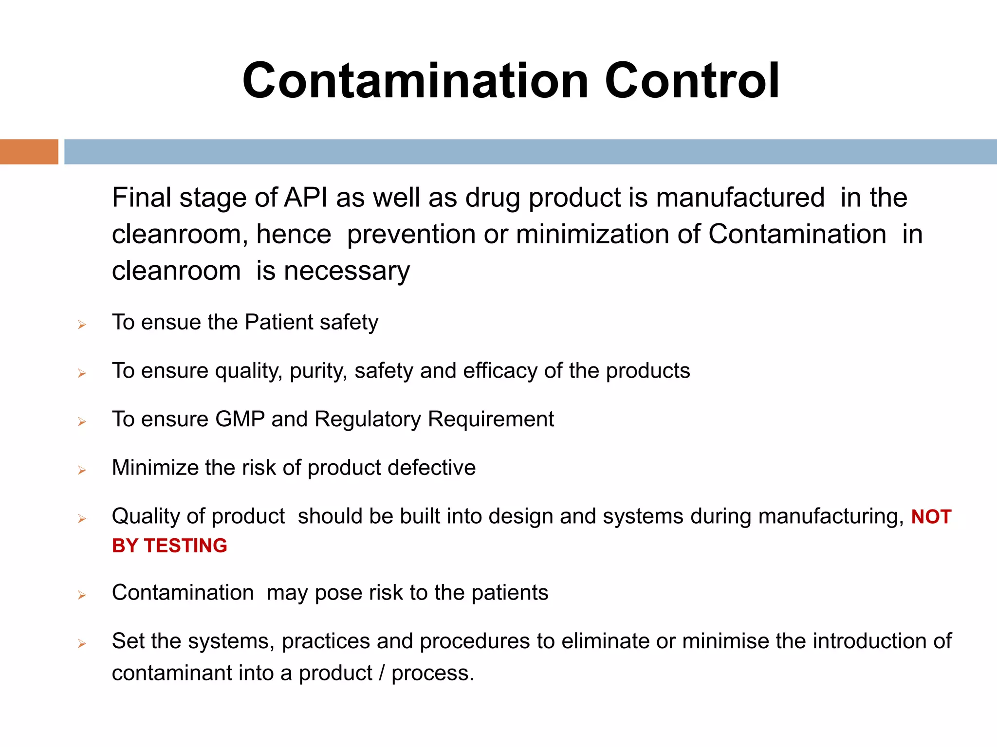 Contamination Control in Cleanrooms_Dr.A. Amsavel | PDF