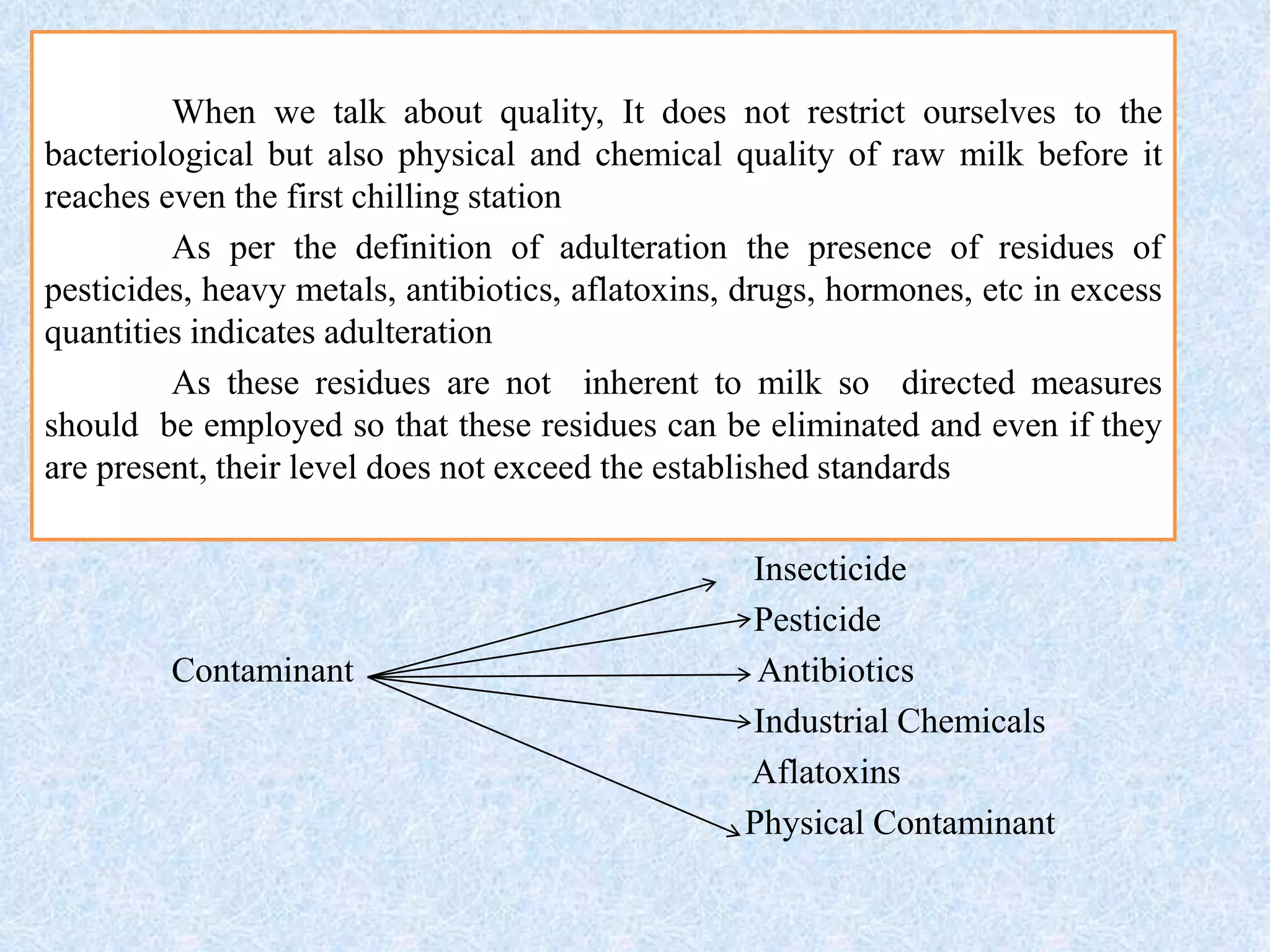Contamination in milk/ Source of contamination in milk | PPTX
