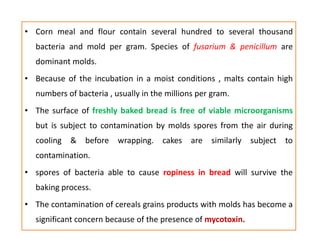 Contamination, preservation, and spoilage of cereals | PDF