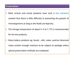 Contamination, preservation, and spoilage of cereals | PDF