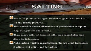 Contamination, preservation, & spoilage of fish | PPTX