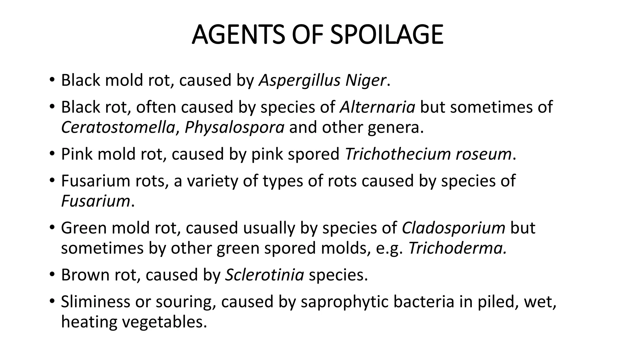 Contamination, Preservation & Spoilage of Vegetables.pptx