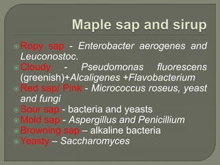 spoilage of sugar & sugar products | PPTX