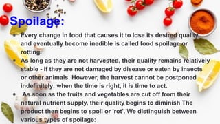 Contamination , spoilage and preservation of food .pptx