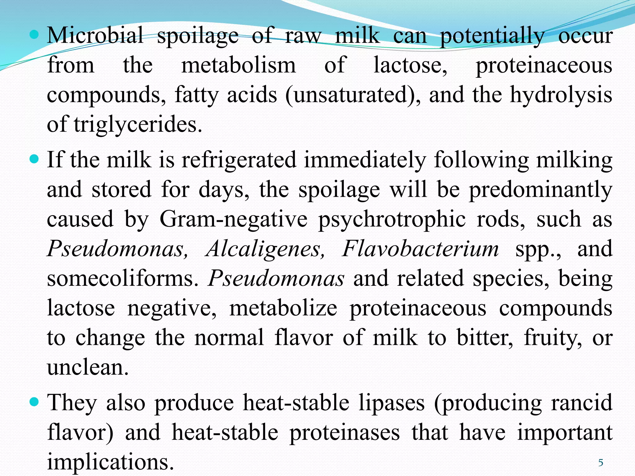 Contamination spoilage and preservation of milk and milk products | PPTX