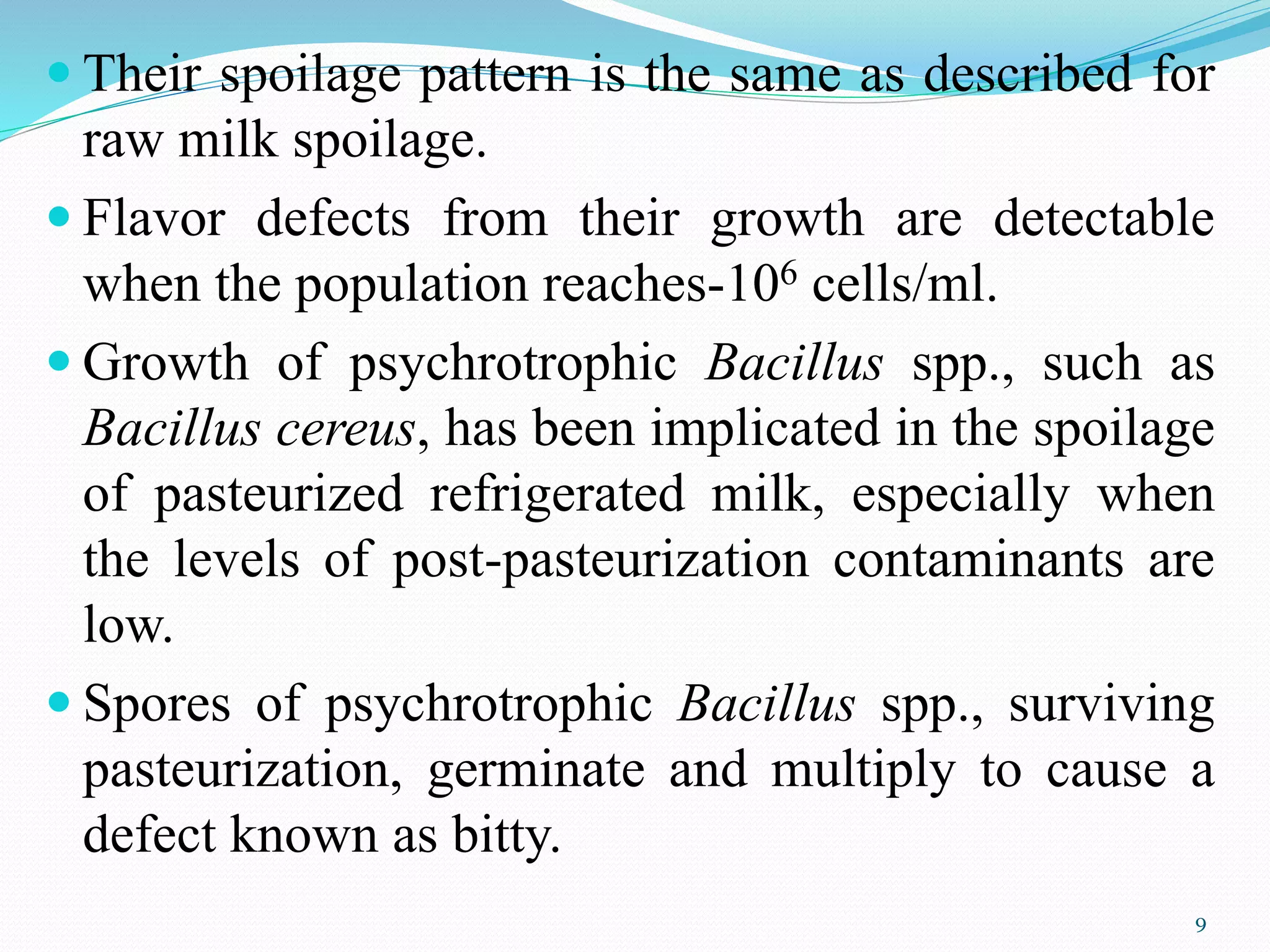 Contamination spoilage and preservation of milk and milk products | PPTX