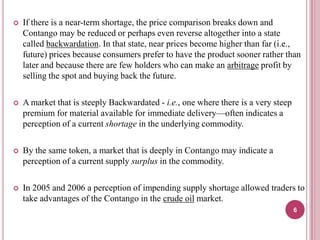 Understanding the concept Contango, backwardation, convenience yield in ...