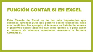 función contar.si con estructura y ejemplo | PDF