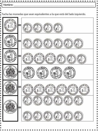 Contar Sumas Monedas actividad ludicasss | PDF