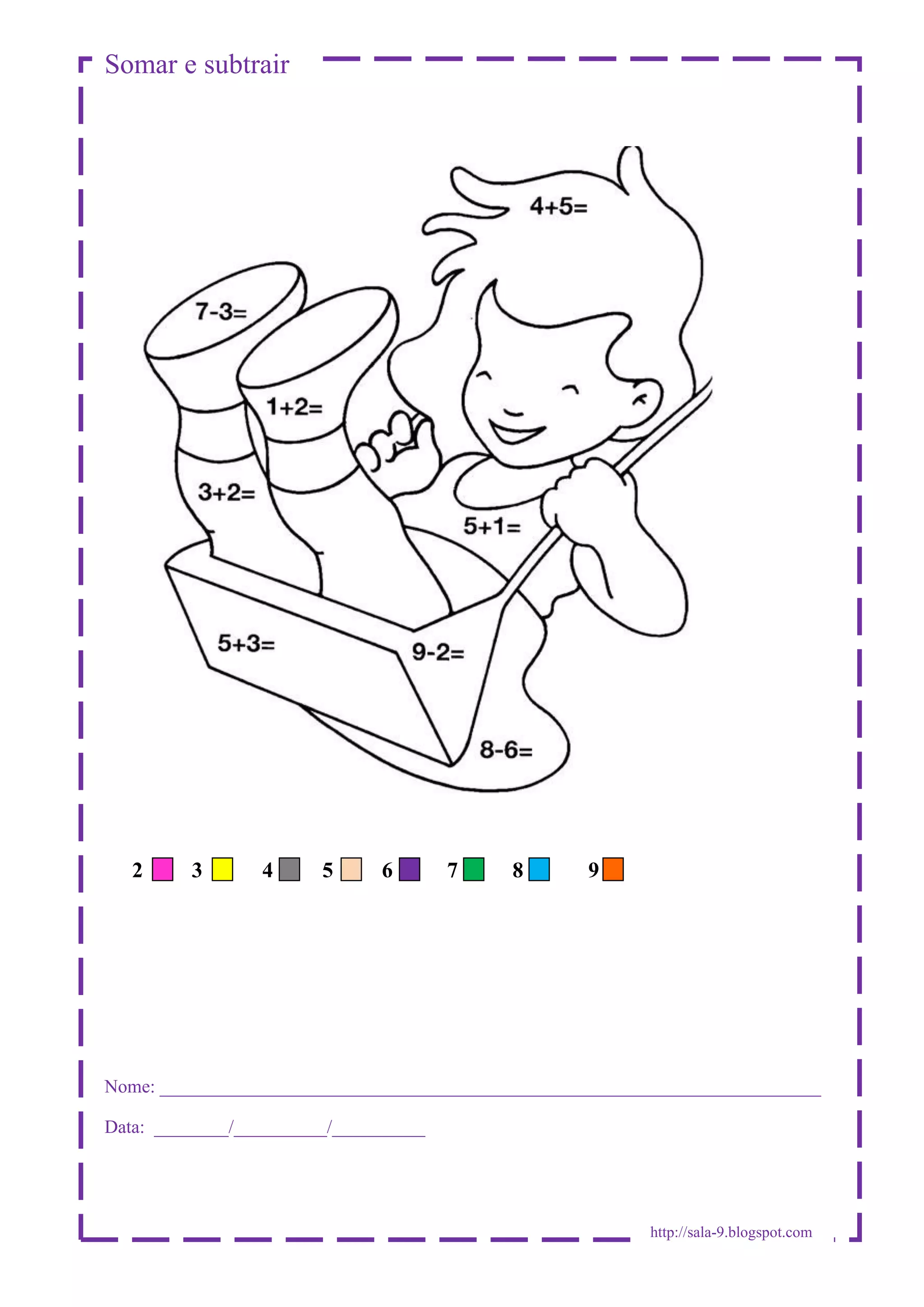 Contas colorir | PDF