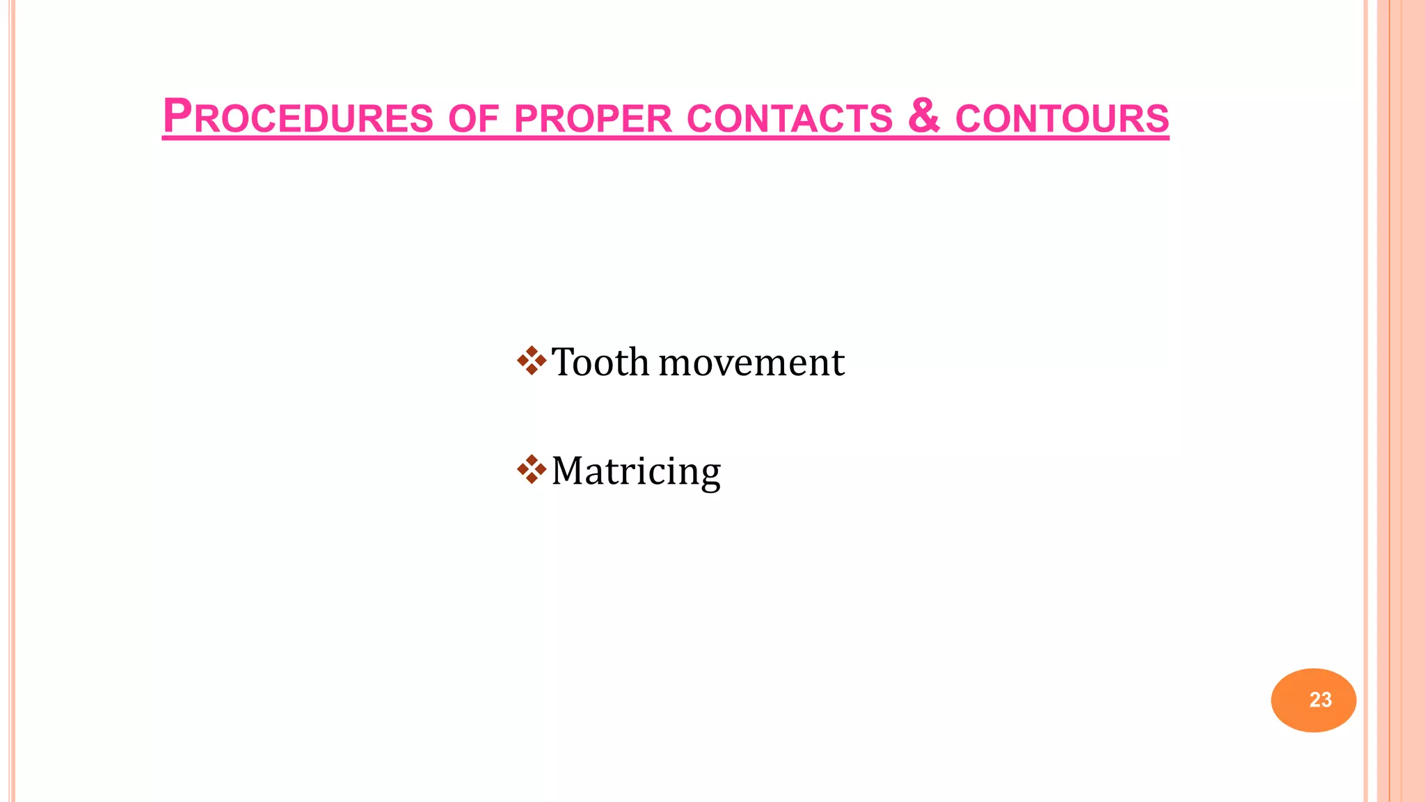 Contacts and contours | PPTX