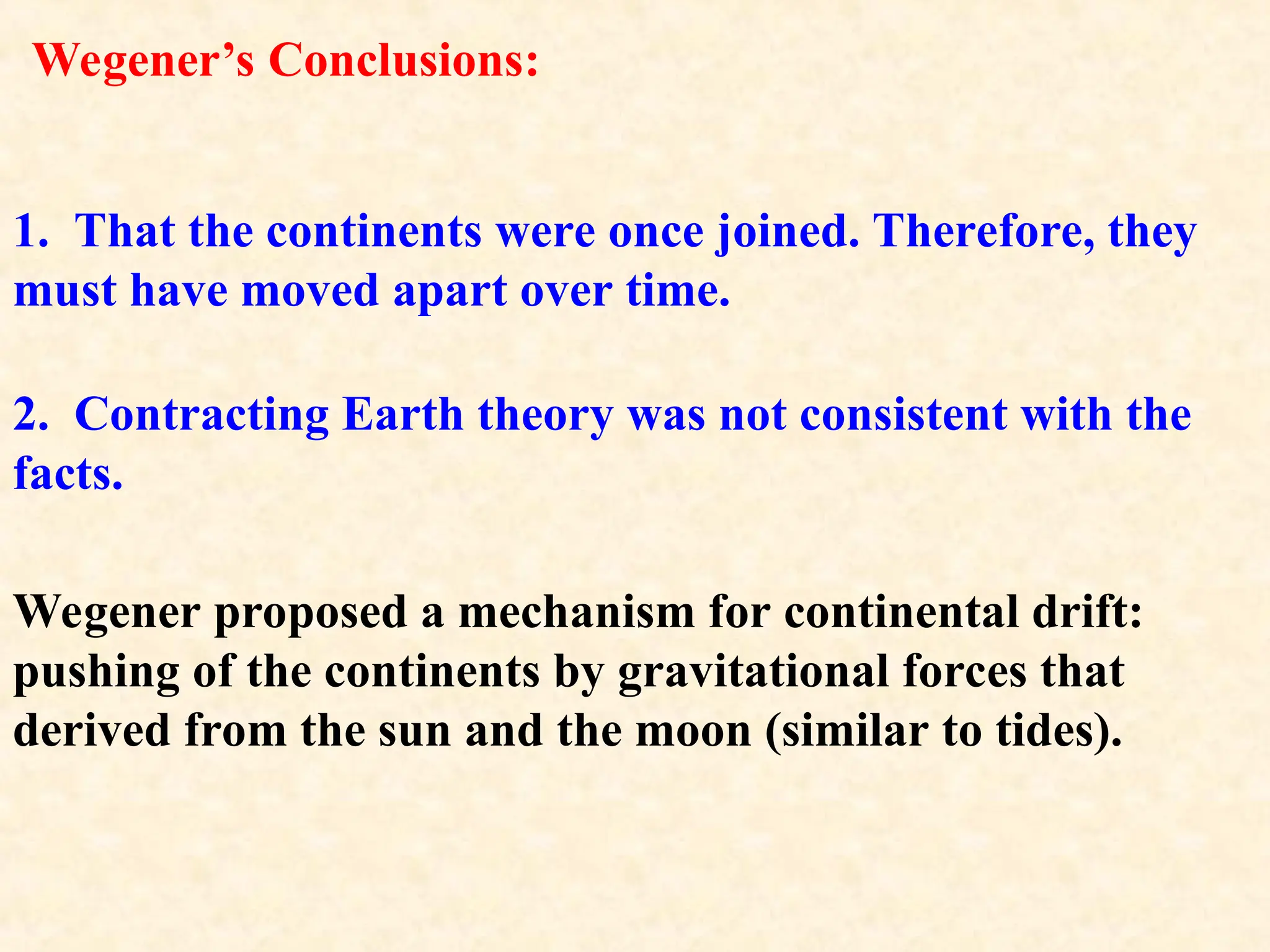 Continental drift theory in grade 10 earth and space 1st quarter | PPT