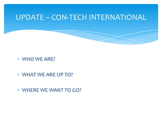 Con-Tech Drum Accessories at IPANA convention | PPTX