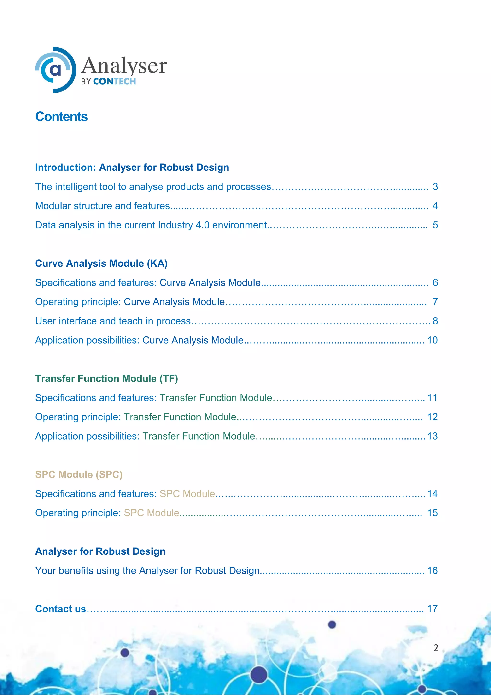 Contech analyser for_robust_design_v1.6_en | PDF