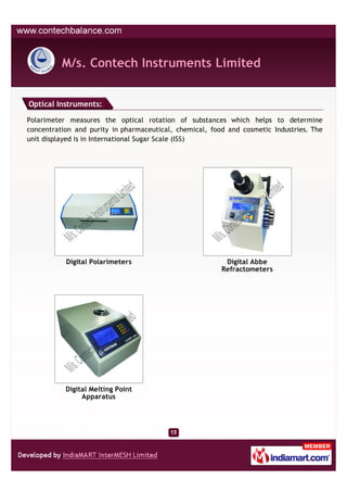 M/s. Contech Instruments Limited, Navi Mumbai, Electronic Balances | PDF