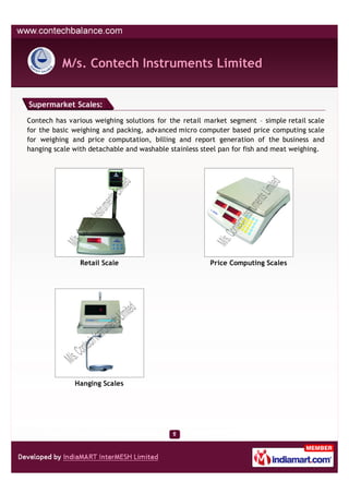 M/s. Contech Instruments Limited, Navi Mumbai, Electronic Balances | PDF