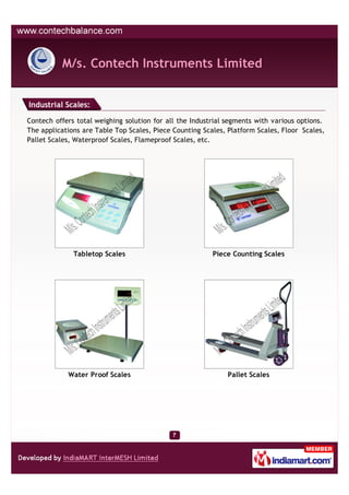 M/s. Contech Instruments Limited, Navi Mumbai, Electronic Balances | PDF