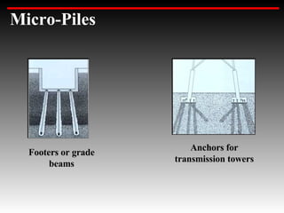 Micro Piles Soil Nails | PPT | Geology | Science